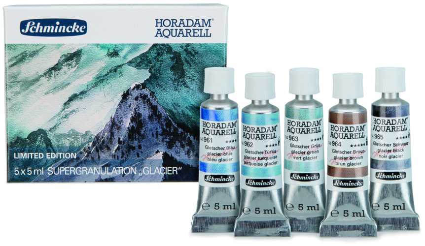 SCHMINCKE “SUPERGRANULATION – GLACIER SET 5 X 5ML” WATERCOLOURS – Duthy ...